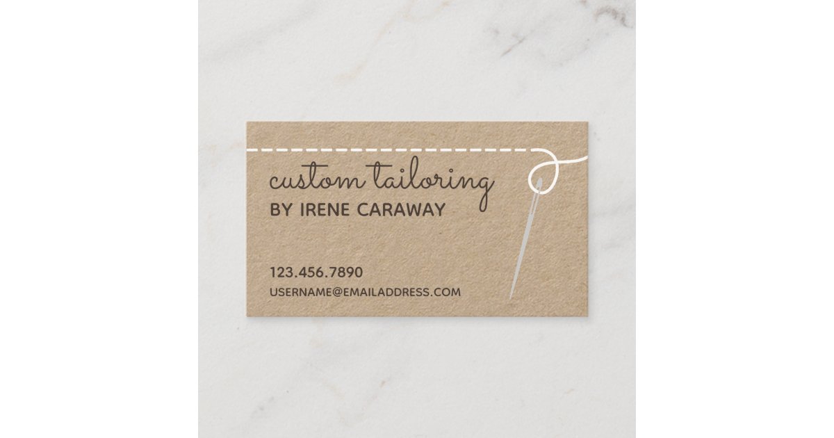 Dressmaking Alterations Sewing Business Card | Zazzle
