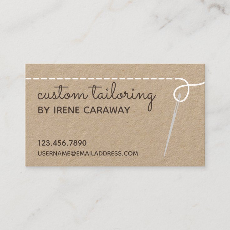 Dressmaking Alterations Sewing Business Card | Zazzle