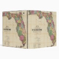 Drew's New Map Of The State Of Florida 3 Ring Binder | Zazzle