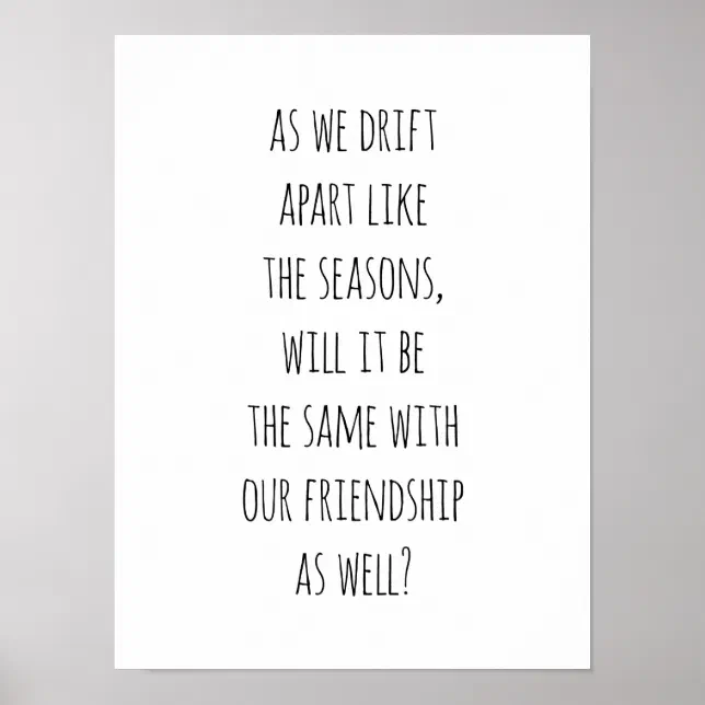 Drift Apart Poster | Zazzle