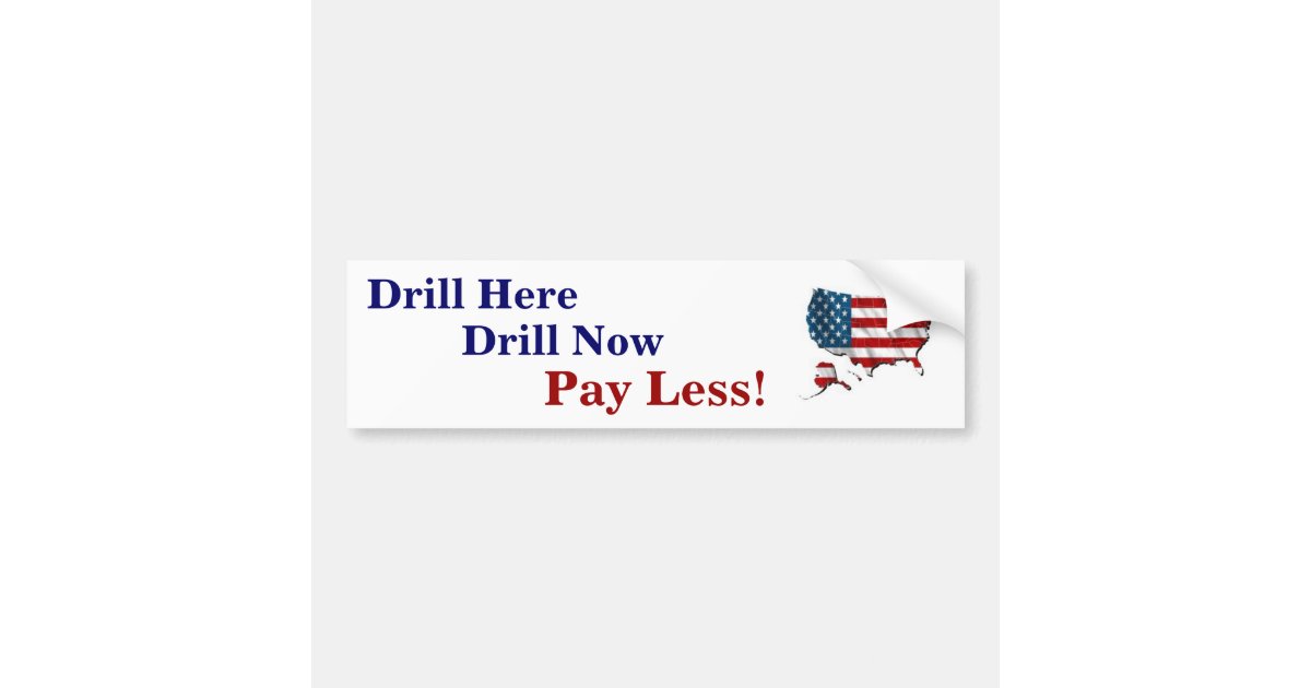 Drill USA Bumper Sticker | Zazzle