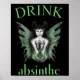 Drink Absinthe Gothic Fairy Poster | Zazzle