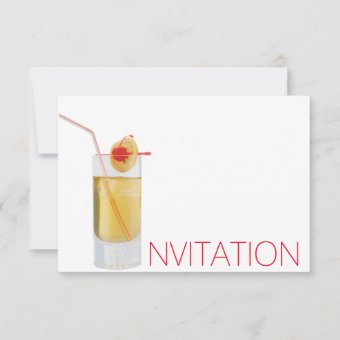 Drink Cocktail Party Invitation Vip Invitation | Zazzle
