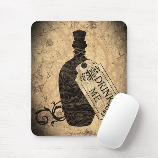 Drink Me Bottle Mouse Pad | Zazzle