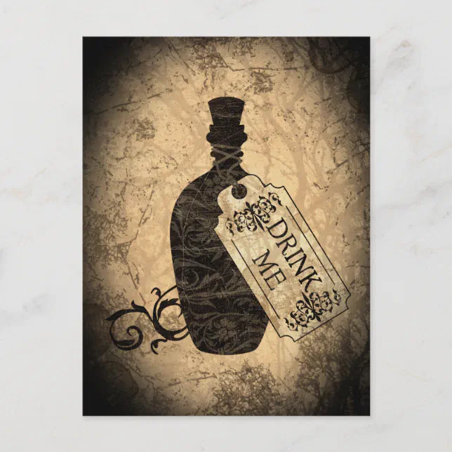 Drink Me Bottle Postcard | Zazzle