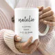 Drink Preference | Modern Name Minimalist Stylish Coffee Mug | Zazzle