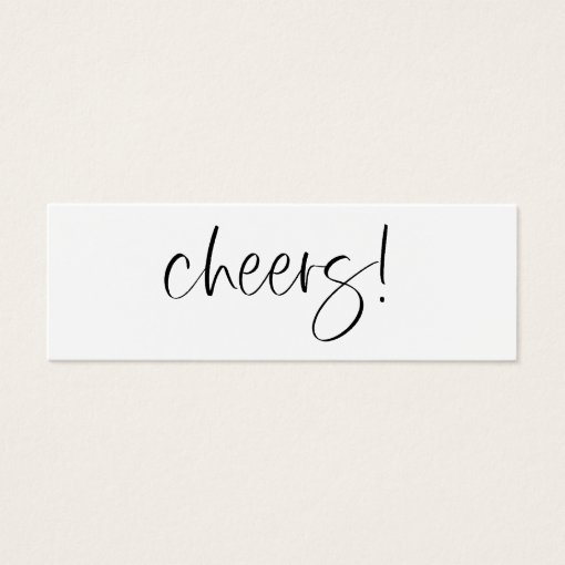 Drink Ticket Wedding Reception Bar Token Card E100 | Zazzle