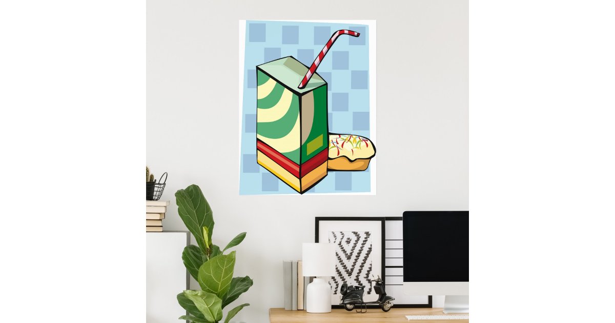 Drink With A Straw Poster | Zazzle