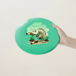 Drinking Fish custom name frisbee | Zazzle