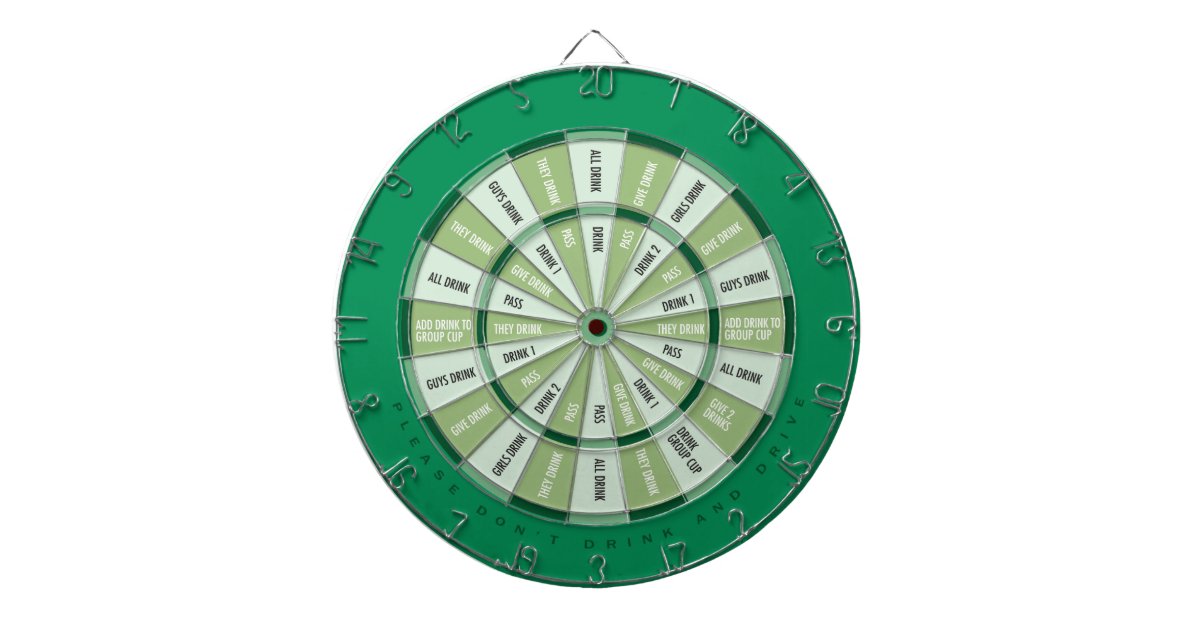 Drinking Game In Green Dart Board Zazzle drinking-game-in-green-dart-board-zazzle