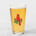 Drinking Glass, red Cardinal, glassware, Glass | Zazzle