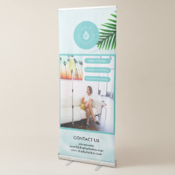 Drip Hydration- Retractable Design with Image Retr Retractable Banner ...