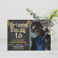 Drippin Swag 16 with Photo Landscape Invitation | Zazzle