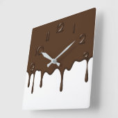 Dripping Chocolate - Wall Clock | Zazzle