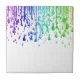 Dripping Paint Accent Tile Rainbow Colors | Zazzle