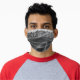 dripping silver girly modern black foil adult cloth face mask | Zazzle
