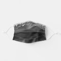 dripping silver girly modern black foil adult cloth face mask | Zazzle