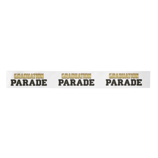 Drive By Graduation Parade Satin Ribbon | Zazzle