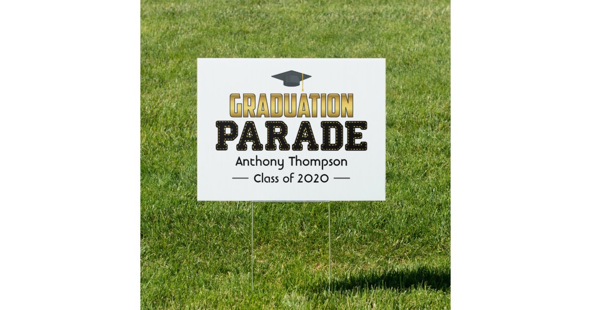 Drive By Graduation Parade Sign | Zazzle