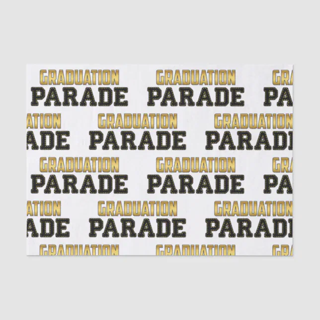 Drive By Graduation Parade Tissue Paper | Zazzle