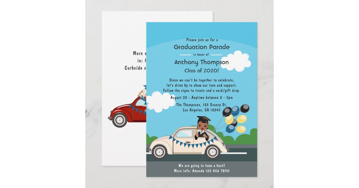 Drive By Graduation Party Invitation | Zazzle