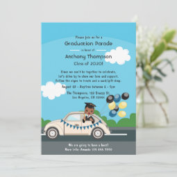 Drive By Graduation Party Invitation | Zazzle