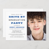 Drive By Graduation Party Simple Photo Invitation | Zazzle