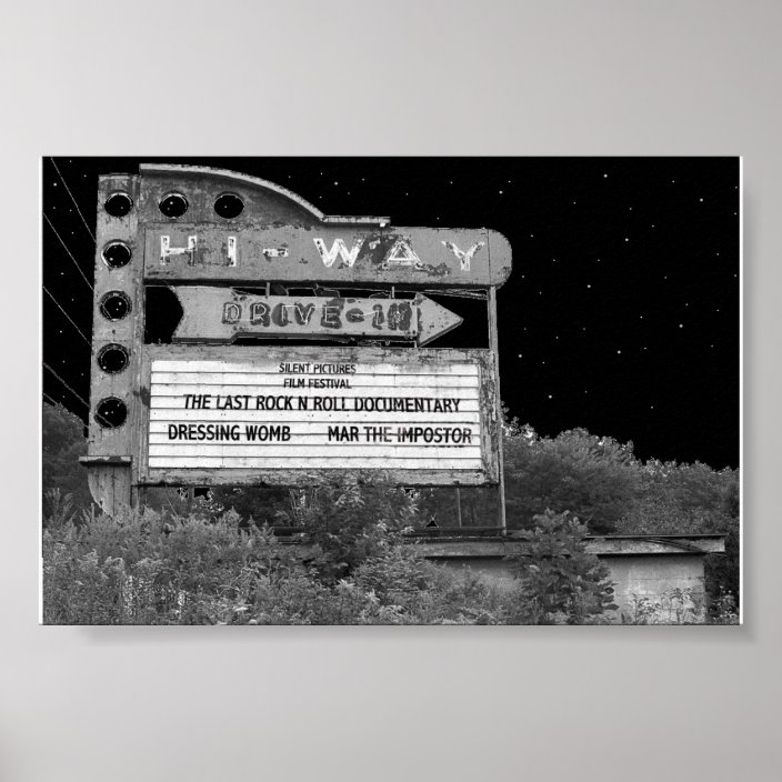 Drive In Movie Poster | Zazzle.com