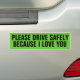 drive safely bumper sticker | Zazzle