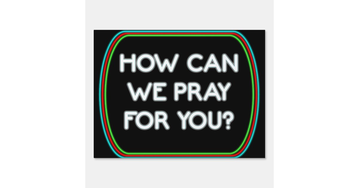 Drive thru Prayer Event Neon Sign | Zazzle