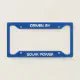 Driven By Solar Power License Plate Frame | Zazzle