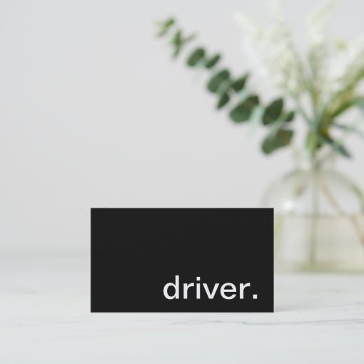 Driver Business Card | Zazzle