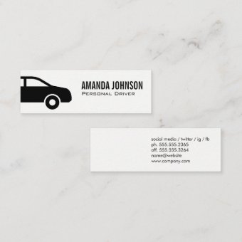 Driver Mini Business Card | Zazzle