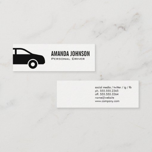 Driver Mini Business Card | Zazzle