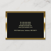 Driver Modern Gold Framed Chauffeur Business Card | Zazzle