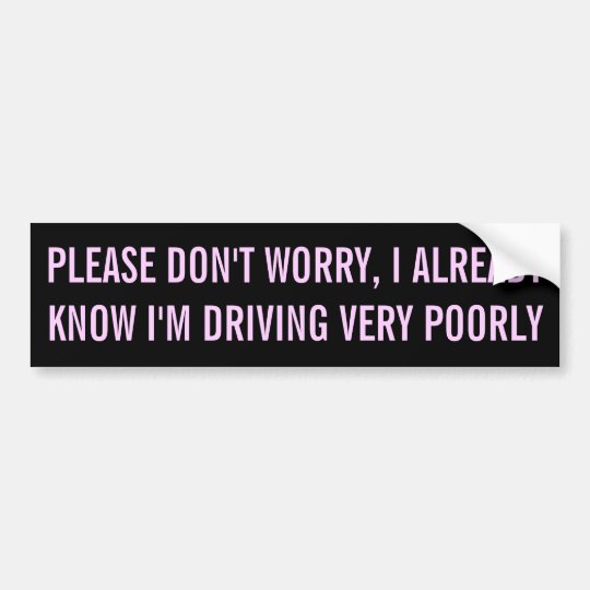 driving bumper sticker | Zazzle.com