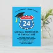 Driving Car Mechanic Graduation Party Invitation | Zazzle