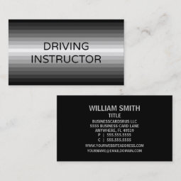 Driving Instructor Business Card | Zazzle