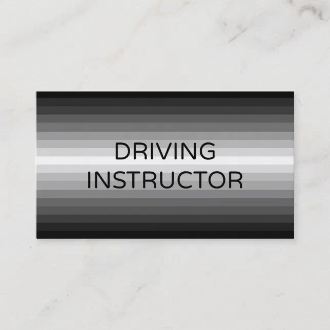 Driving Instructor Business Card | Zazzle