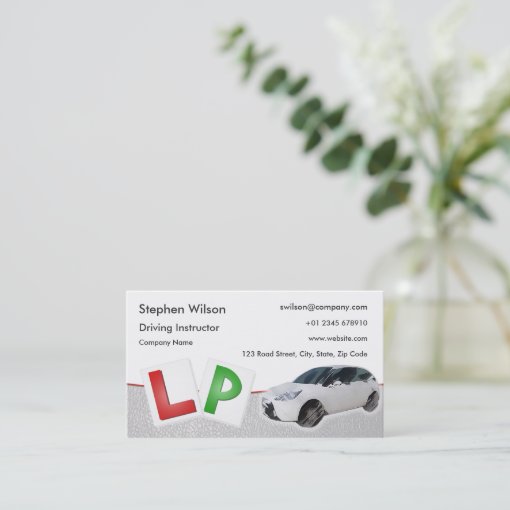 Driving Instructor Business Card | Zazzle