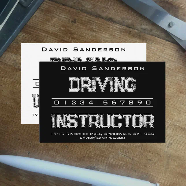 Driving Instructor Business Card | Zazzle