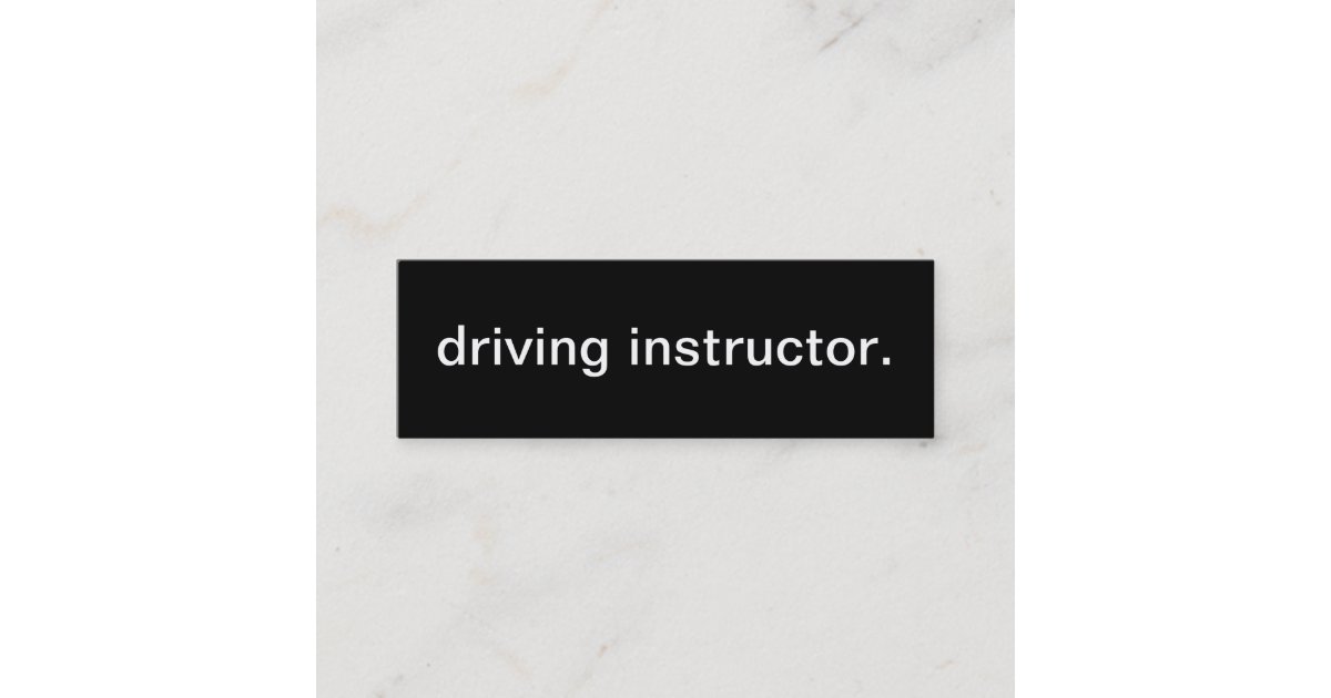 Driving Instructor Business Card | Zazzle