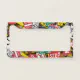 Driving Instructor Fun Road Sign Collage License Plate Frame | Zazzle