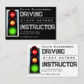 Driving Instructor with Traffic Lights Business Card | Zazzle
