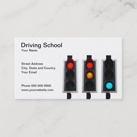 Driving School Business Card | Zazzle.com