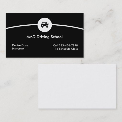 Driving School Business Cards | Zazzle