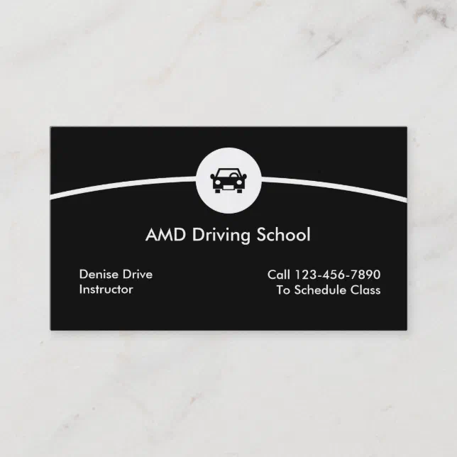 Driving School Business Cards | Zazzle