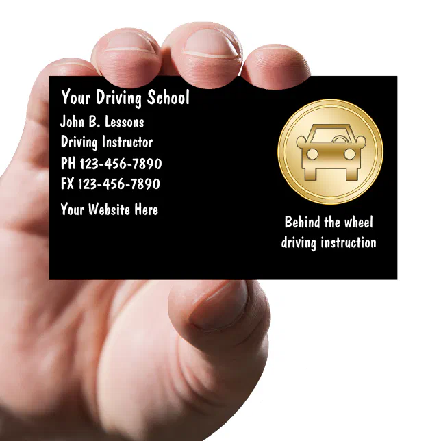 Driving School Business Cards | Zazzle