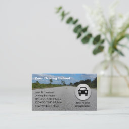 Driving School Business Cards | Zazzle