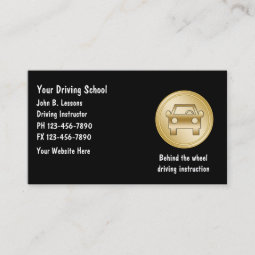 Driving School Business Cards | Zazzle